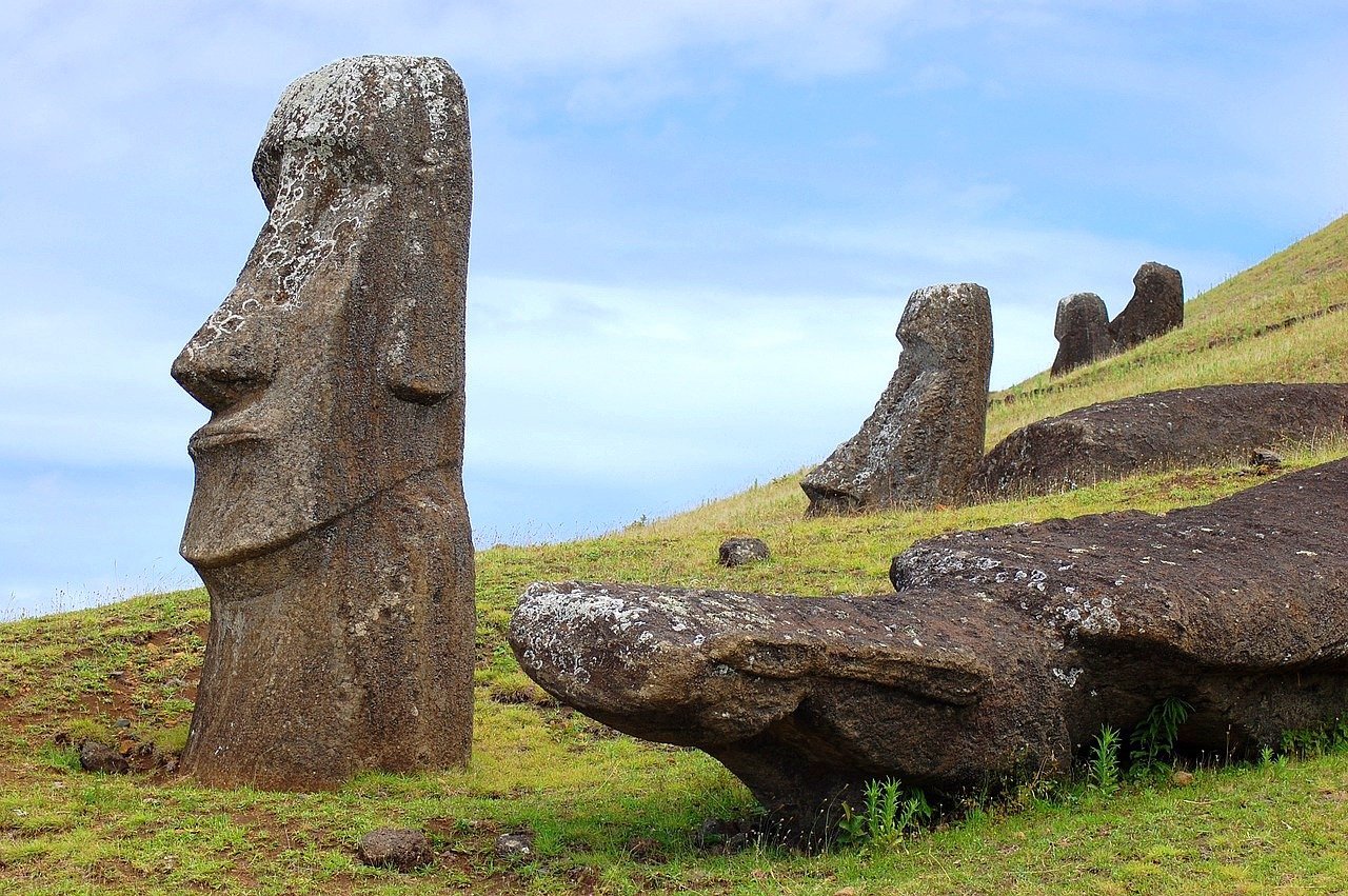 Moais de la isla de Pascua : info + Dónde está esto